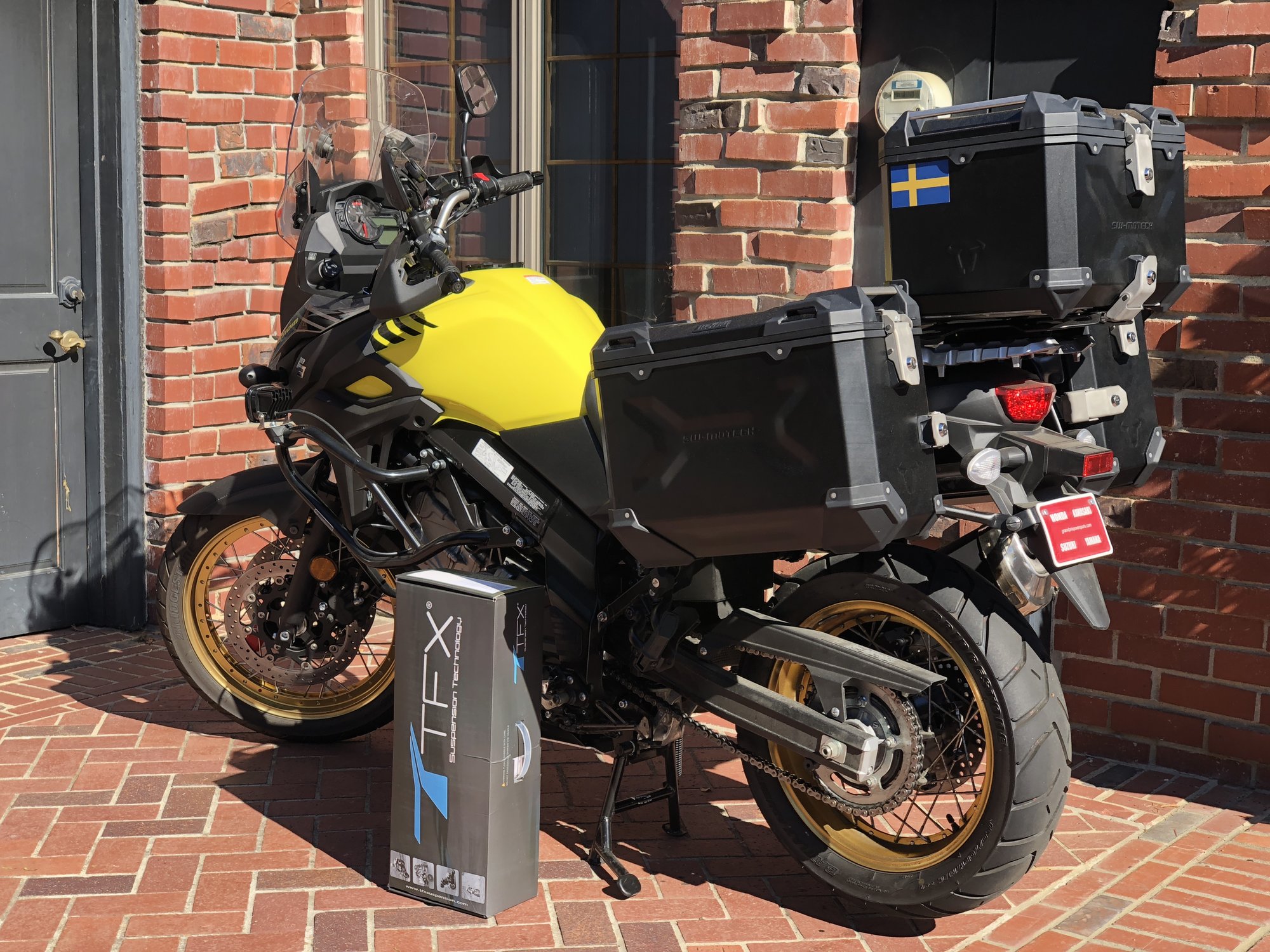 Suzuki V-Strom 650 suspension modifications | Gustaf N - Overland ...